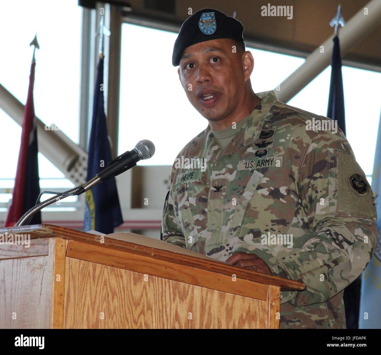 Incoming U.S. Army Alaska Aviation Task Force Commander Col. Glen Heape ...