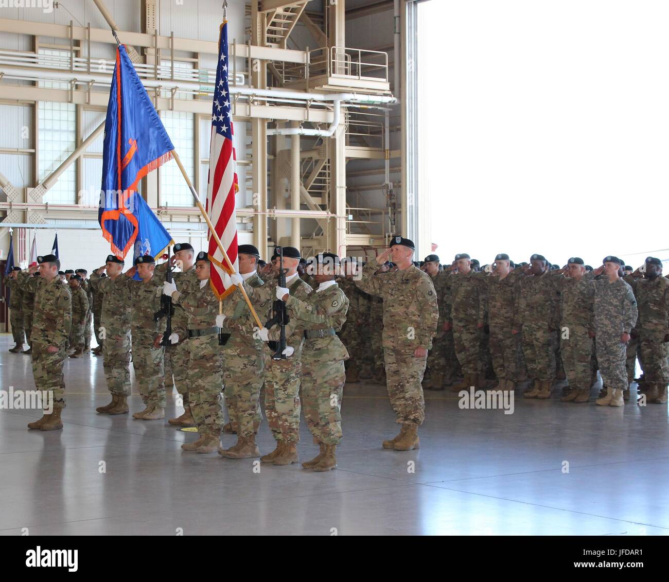 Soldiers from the U.S. Army Alaska Aviation Task Force present the ...