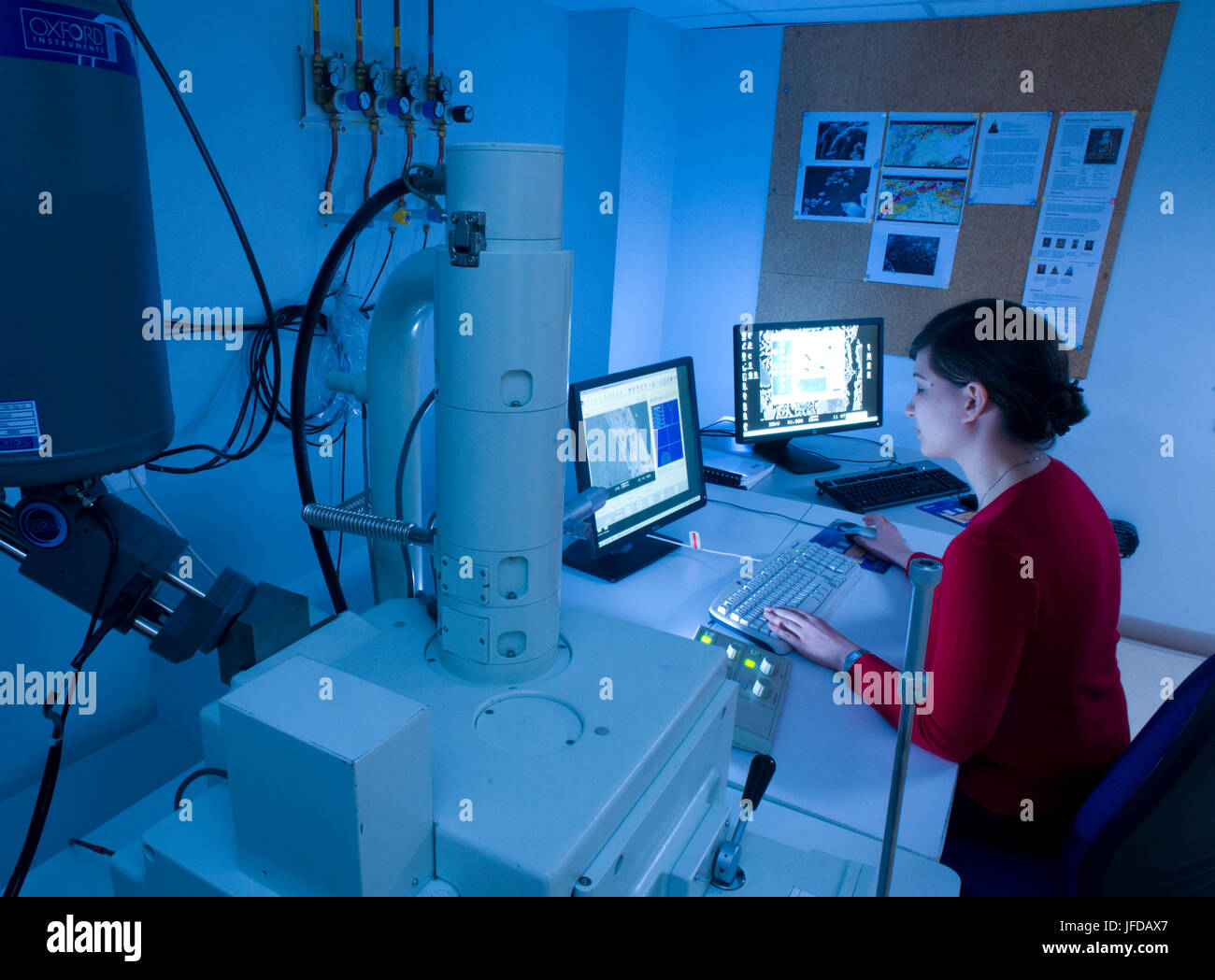 Scanning Electron Microscope In Use At The Research Laboratory For