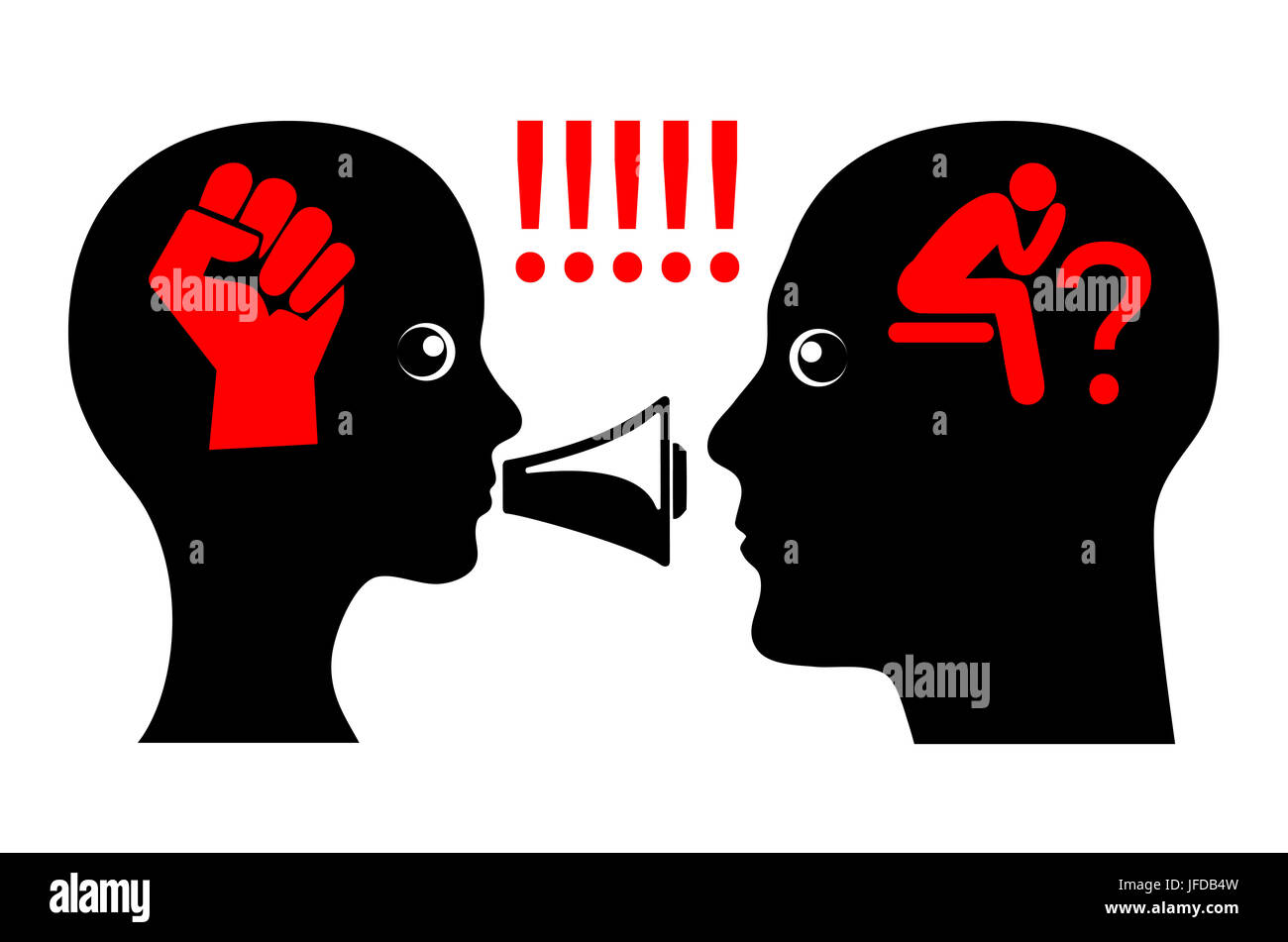 Conflict woman crying Cut Out Stock Images & Pictures - Alamy