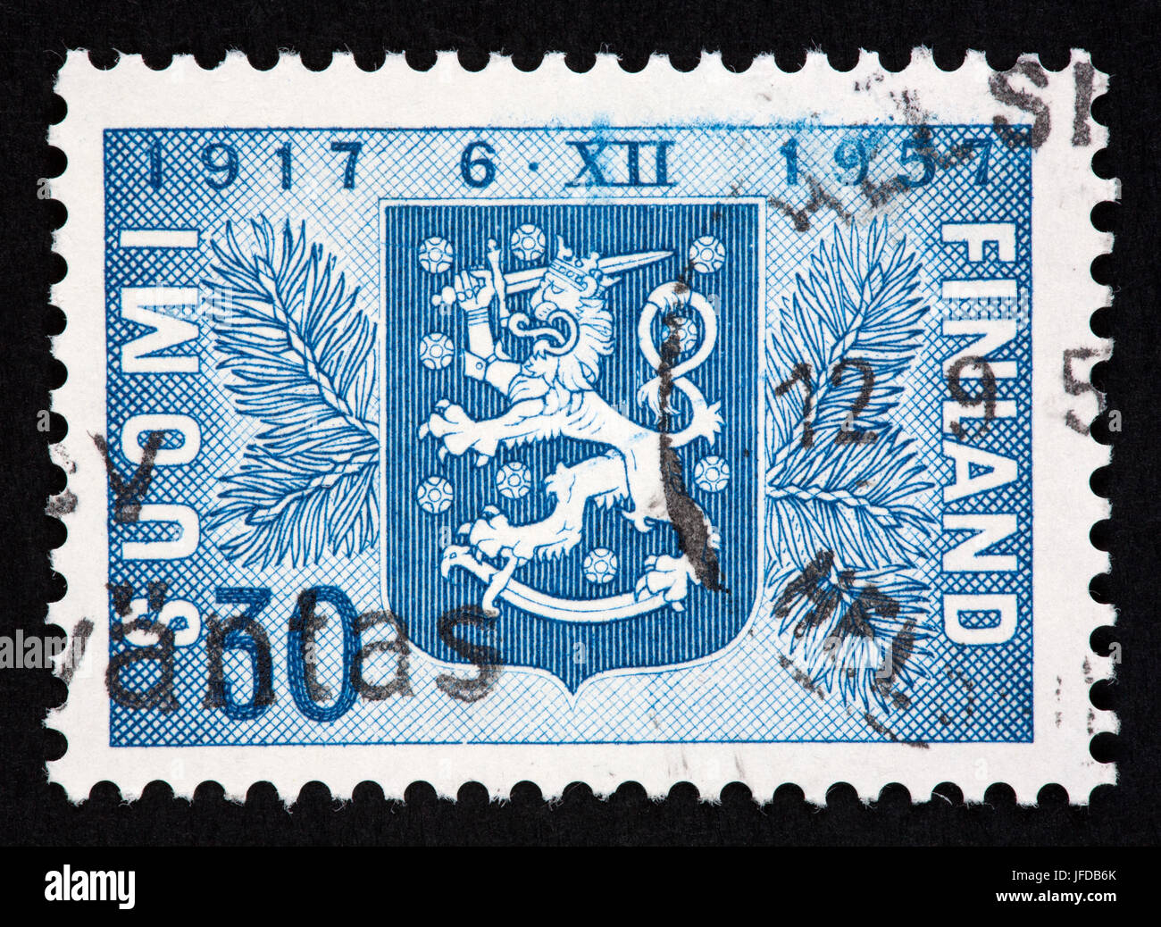 Finland coat arms stamp hi-res stock photography and images - Alamy