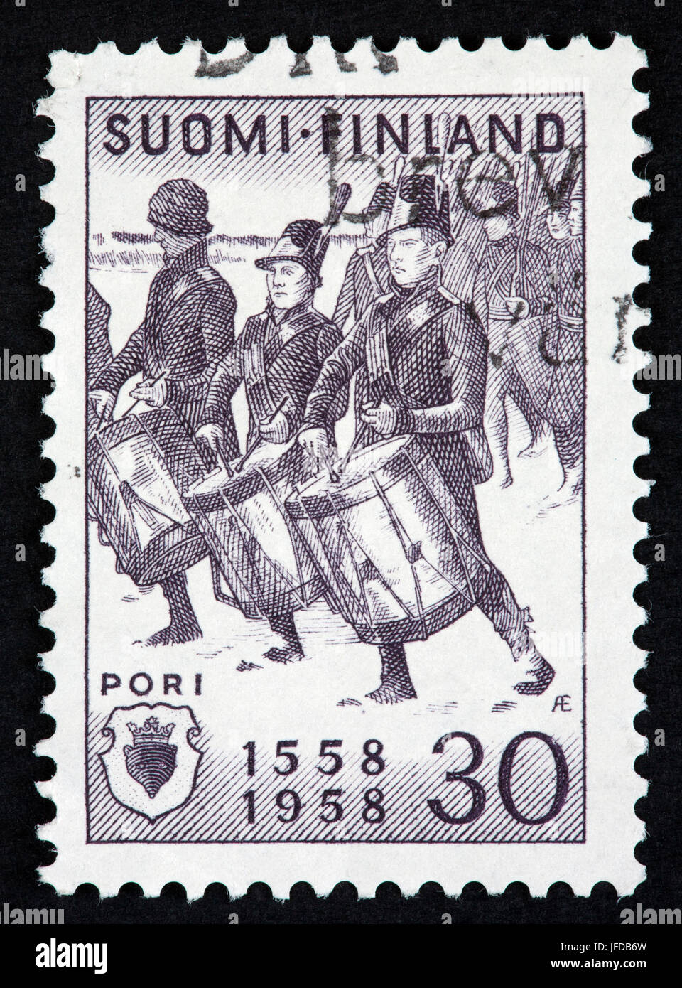 Finnish postage stamp Stock Photo - Alamy