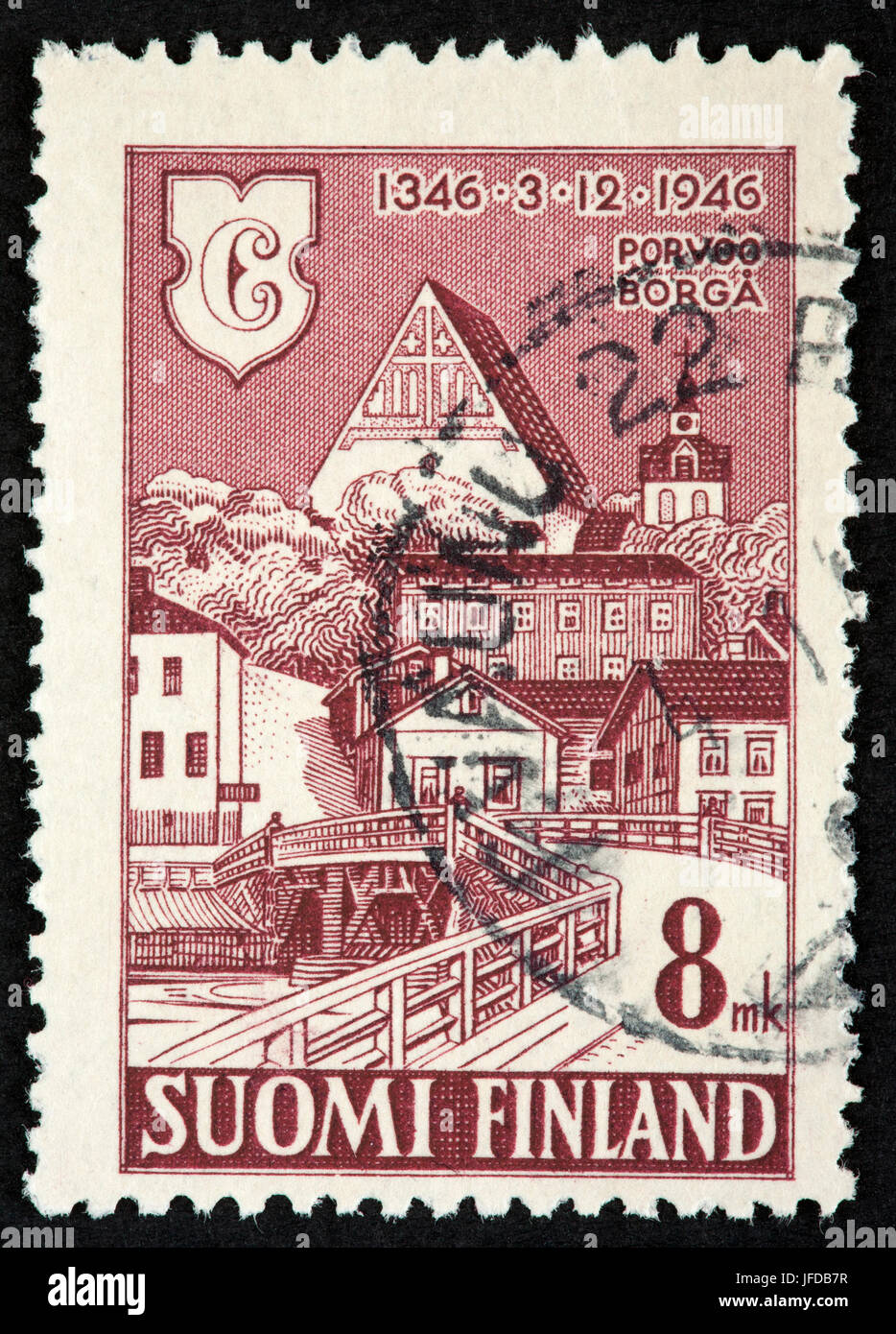 Finnish postage stamp Stock Photo - Alamy