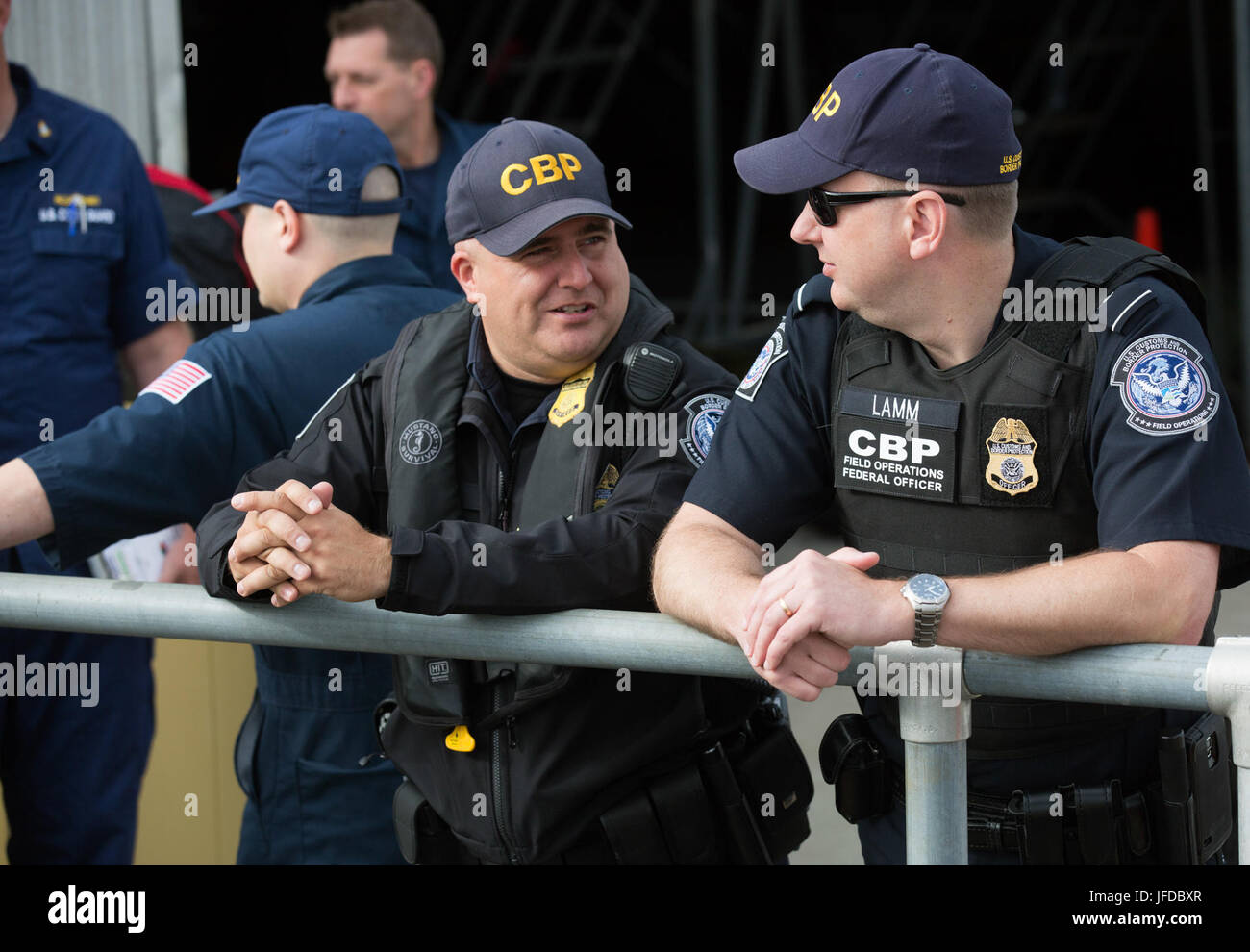 CBP officers board tall ships arriving for the Sail Boston 2017 event ...
