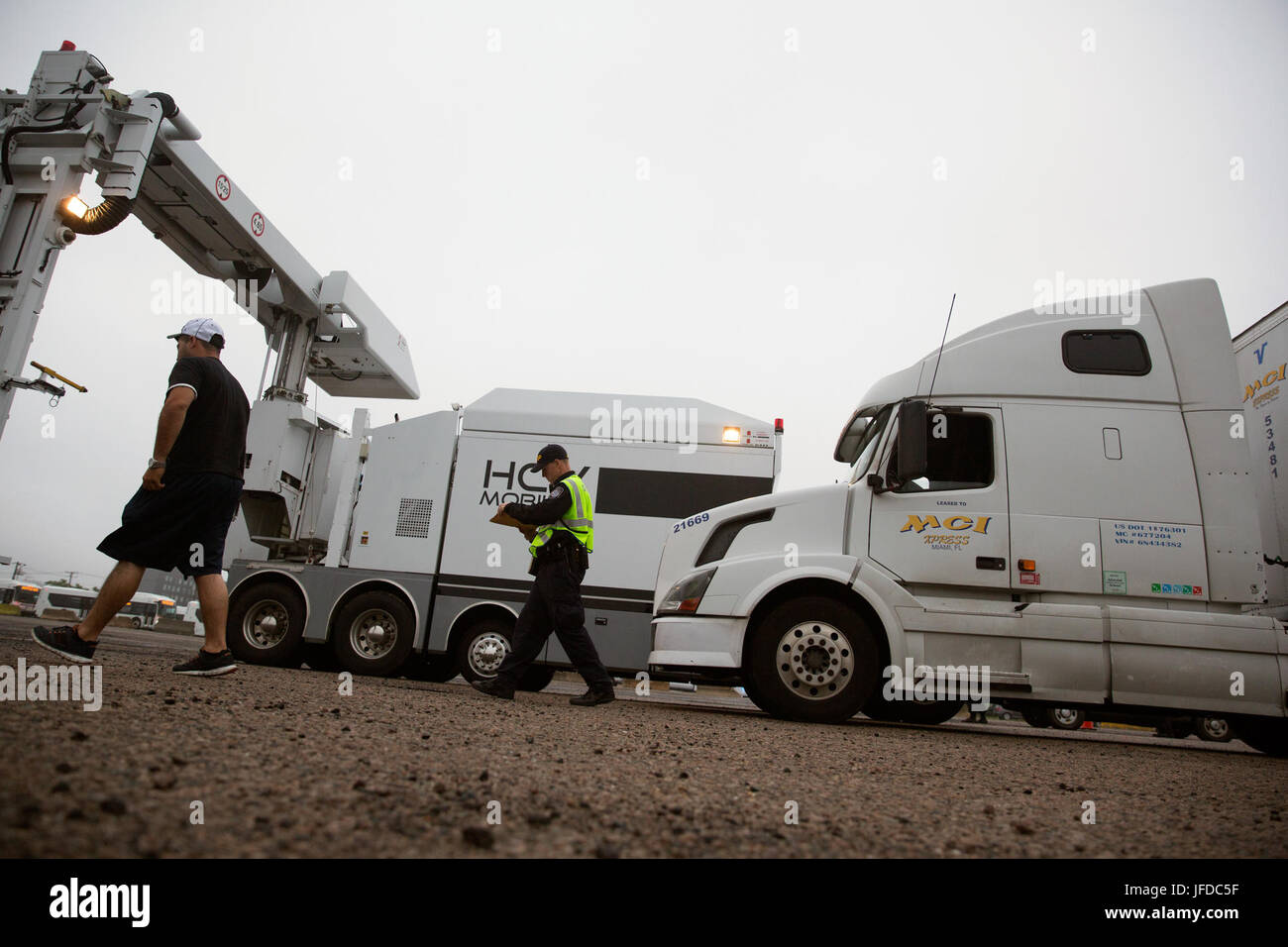 CBP officers at the Port of Boston perform non-intrusive inspections to ...