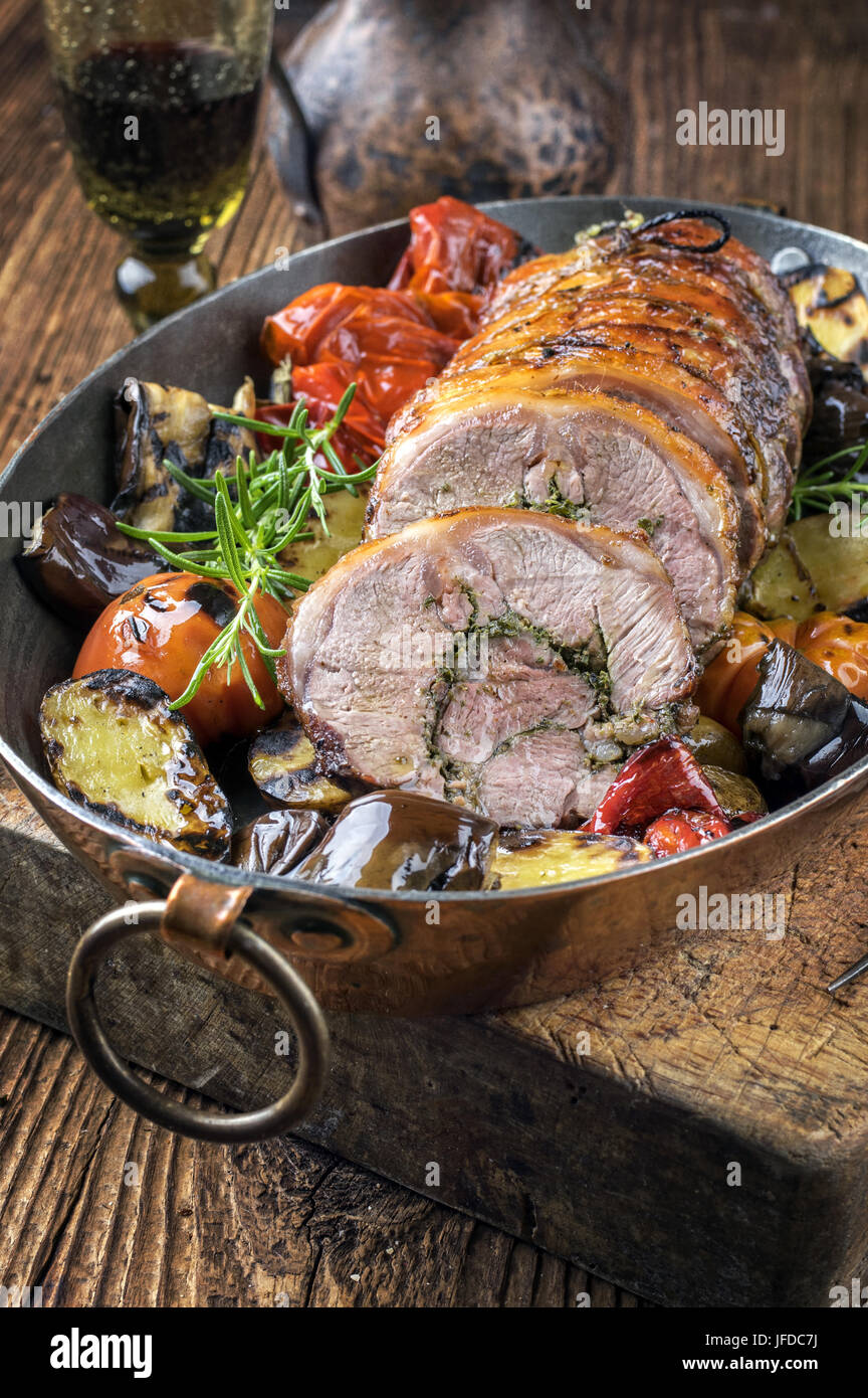 Rolled shoulder lamb hi-res stock photography and images - Alamy