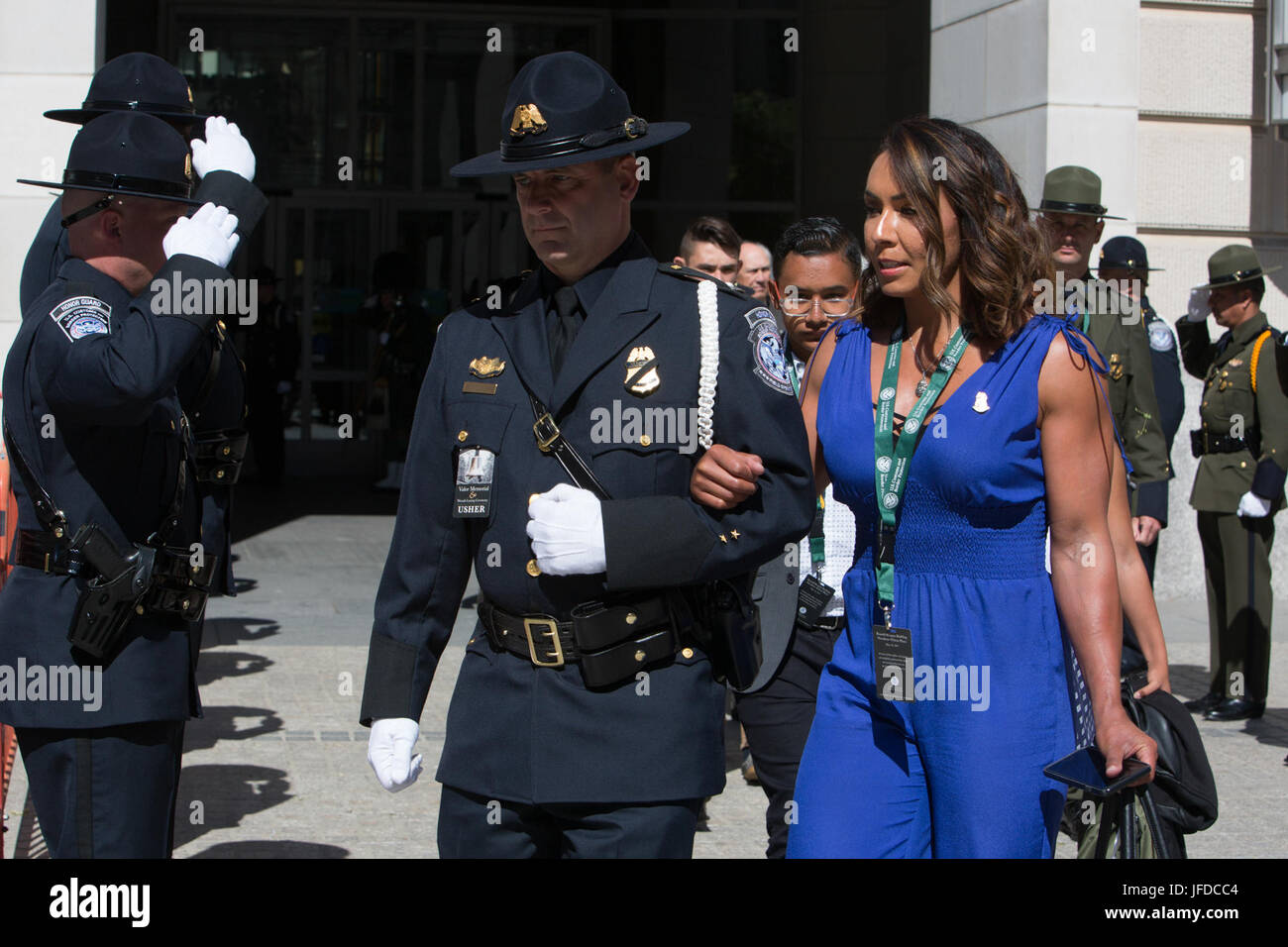 CBP officers participate in a Valor Memorial and Wreath Laying ceremony ...