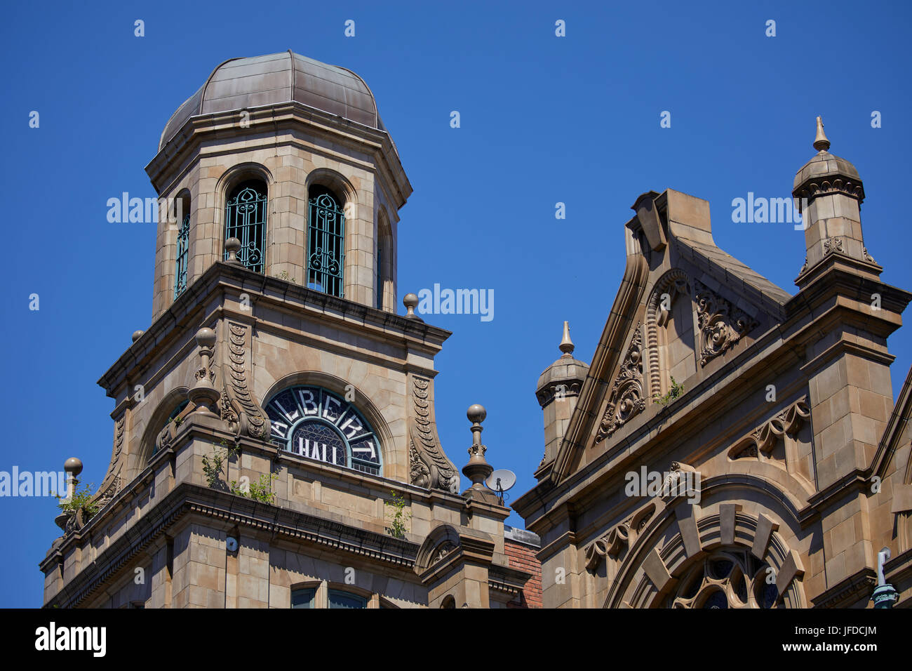 Baroque and Gothic Albert Hall in Manchester city centre built as the ...