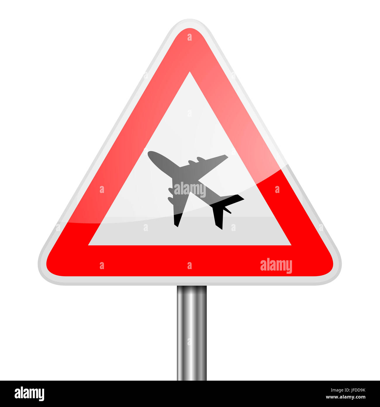 Road Sign Airplane Stock Photo - Alamy