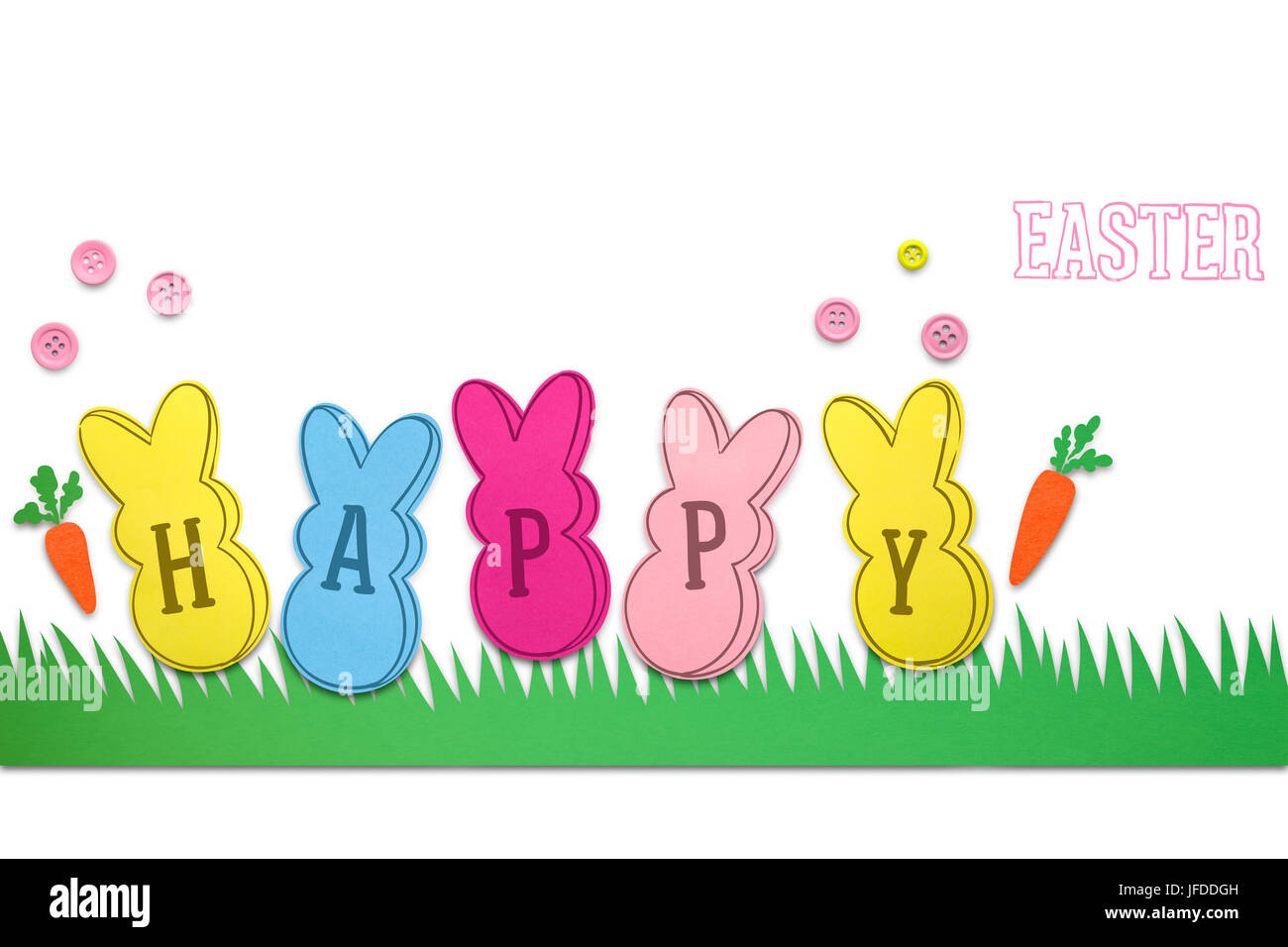Easter celebration greeting happy Cut Out Stock Images & Pictures - Alamy