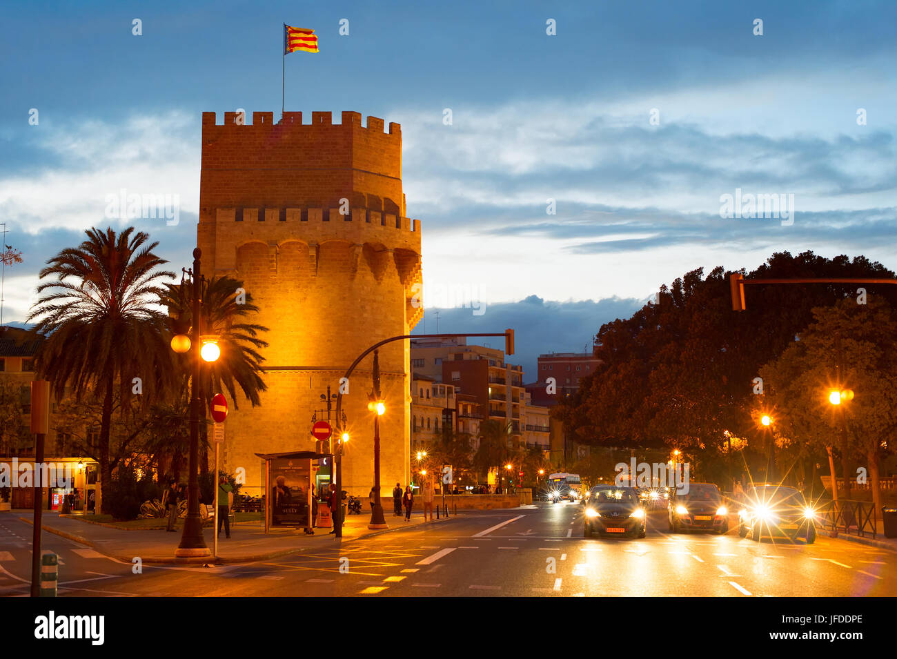 Serrano Towers, Valencia, Spain Stock Photo - Alamy
