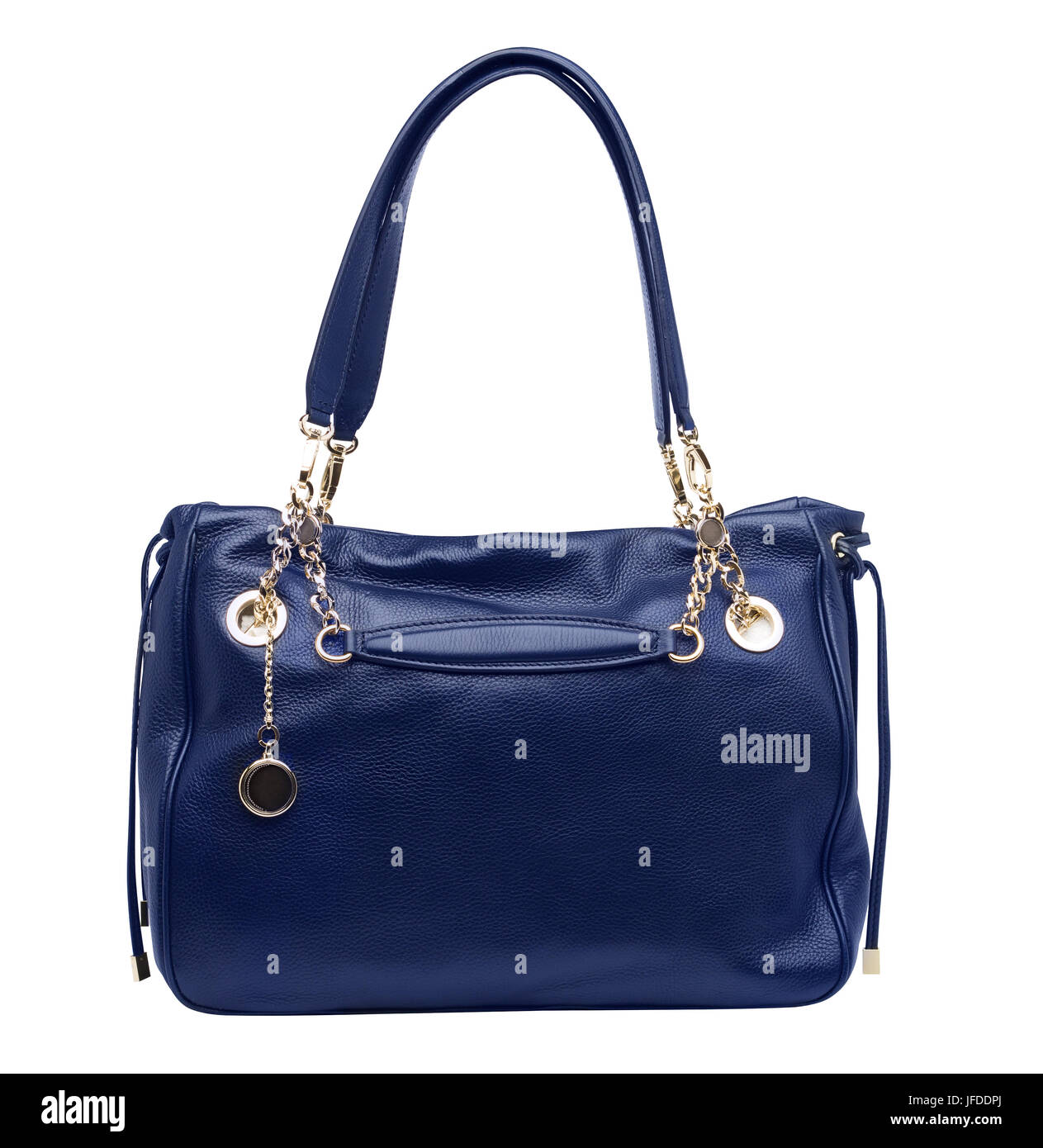 Indigo blue trendy female purse isolated on white background Stock ...