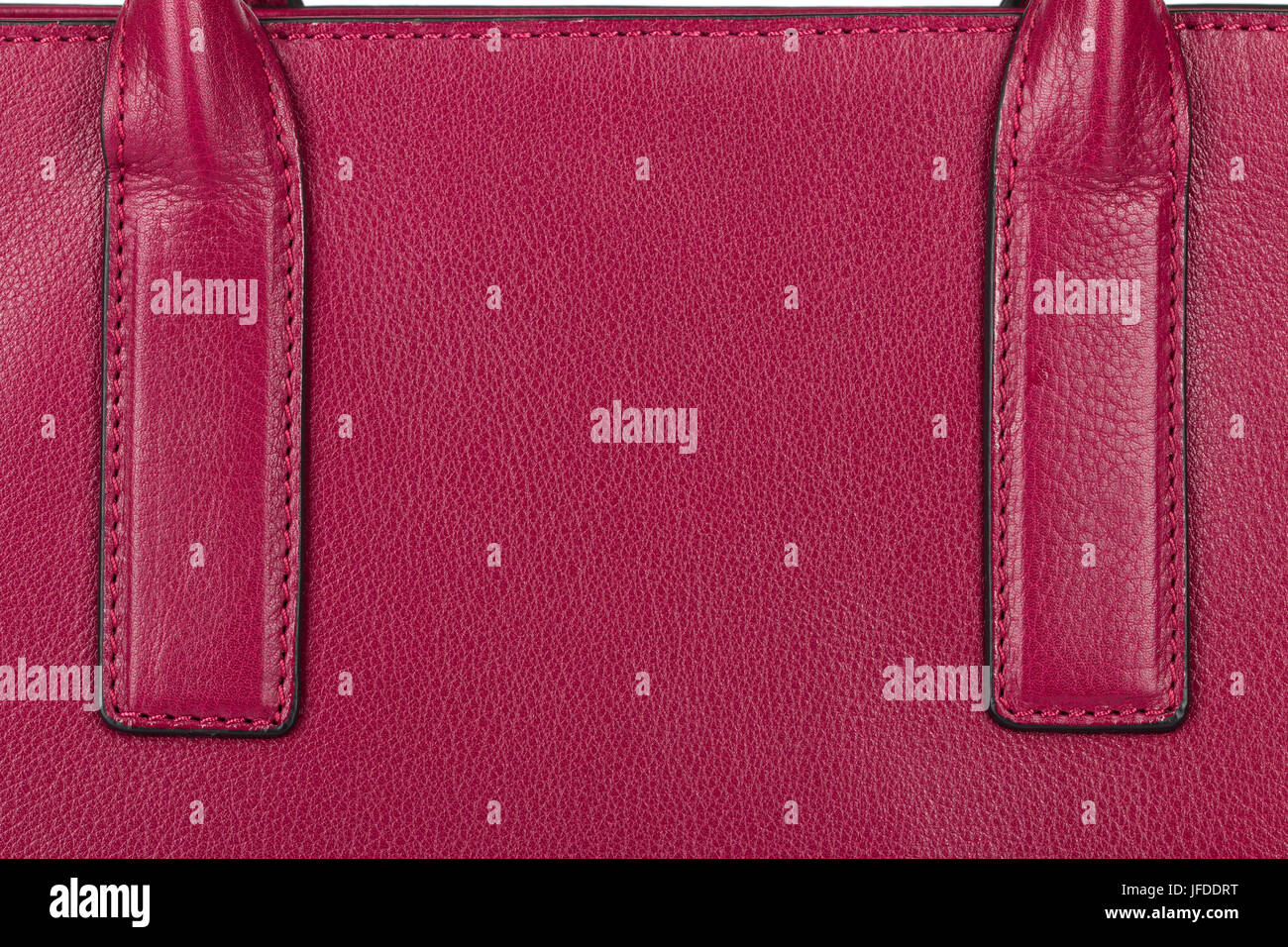 Closeup view of female red leather handbag. Fashion background Stock ...