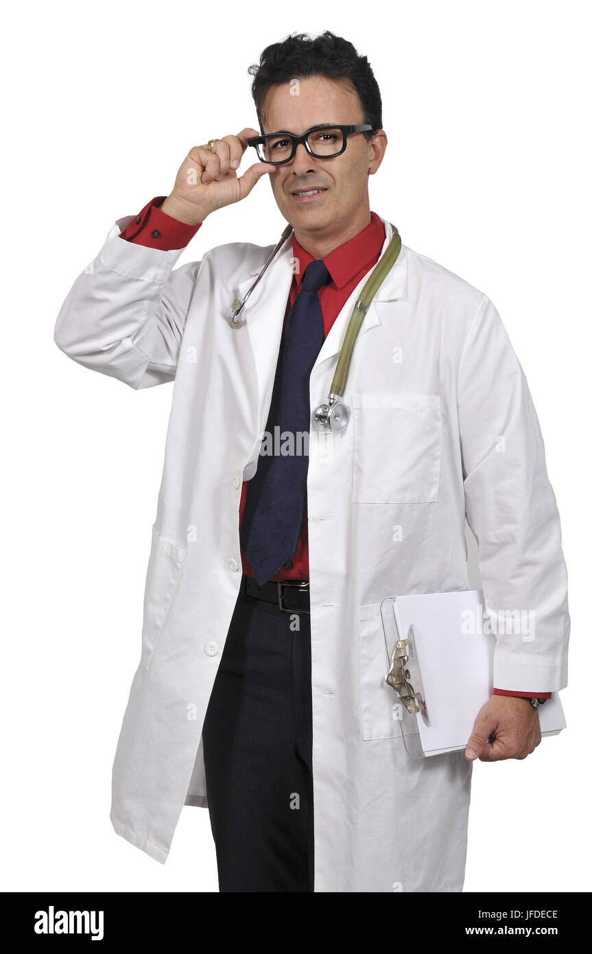 Doctor with chart report hi-res stock photography and images - Alamy