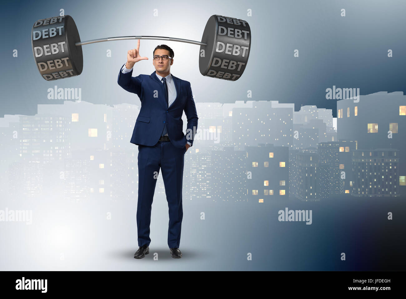 Man under burden loan hi-res stock photography and images - Alamy