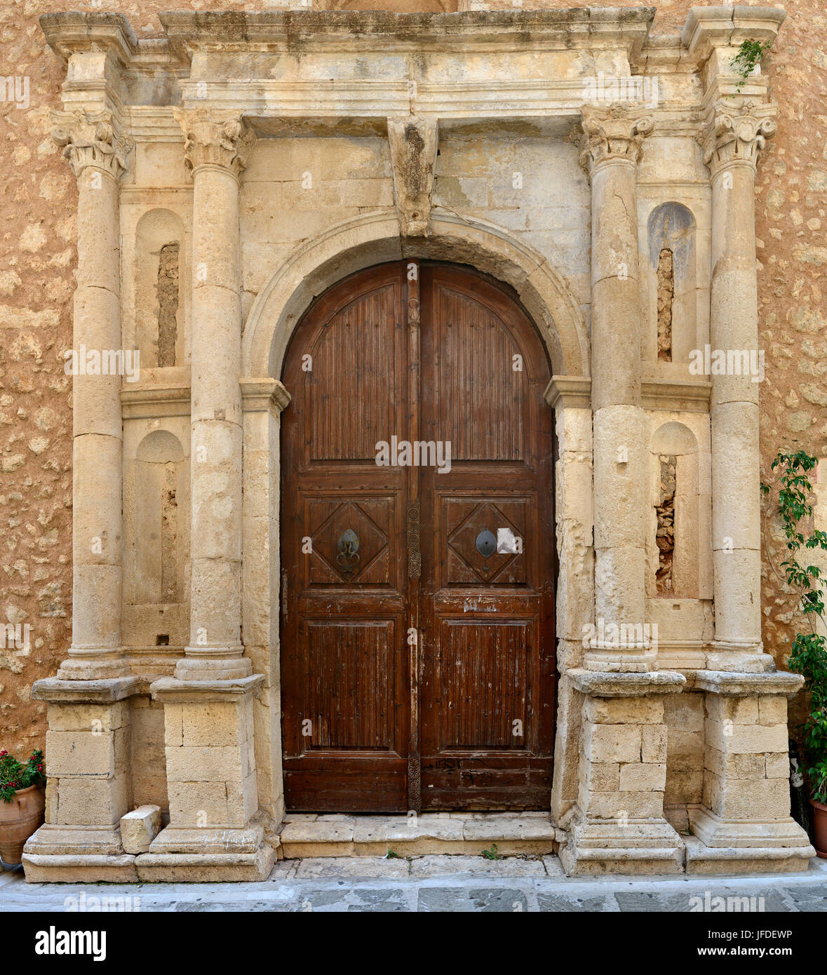 greek church door Stock Photo - Alamy