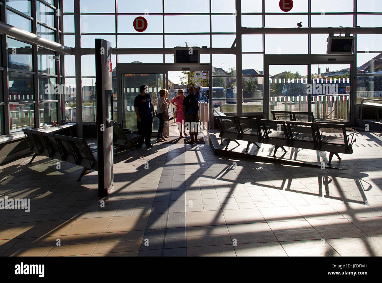 Bus Station Waiting Room Stock Photo - Alamy