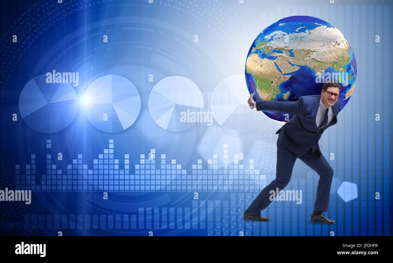 Carrying earth on his shoulders hi-res stock photography and images - Alamy