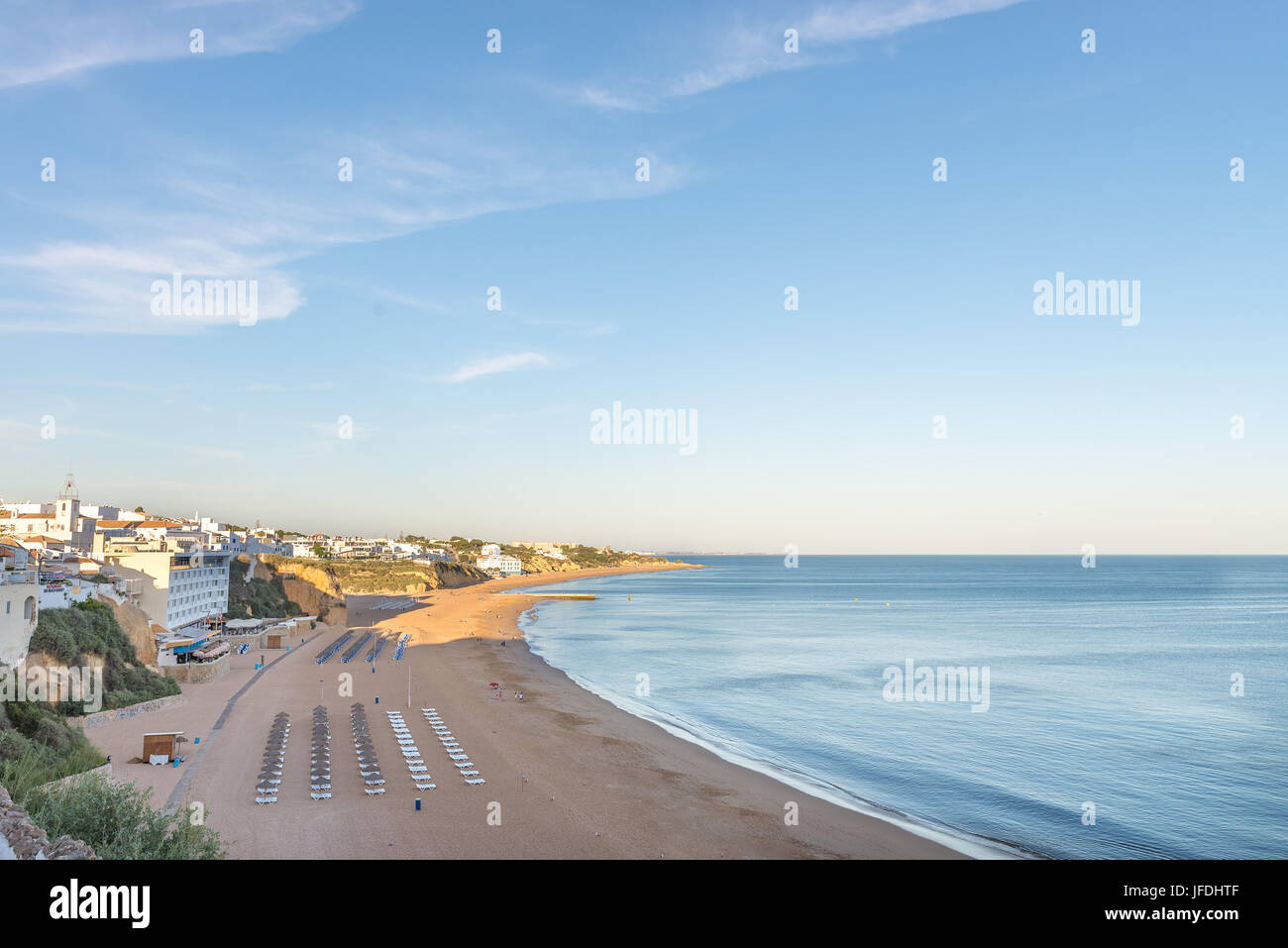 Beach of Albufeira City in Algarve, Portugal Stock Photo - Alamy