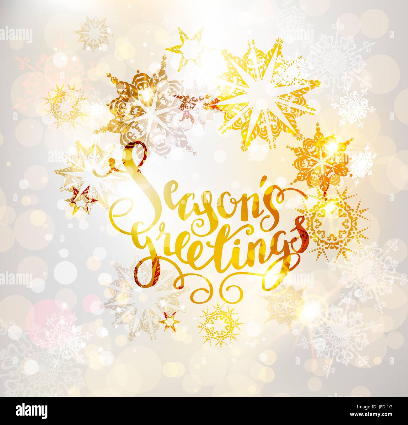 Golden holiday card Stock Vector Image & Art - Alamy
