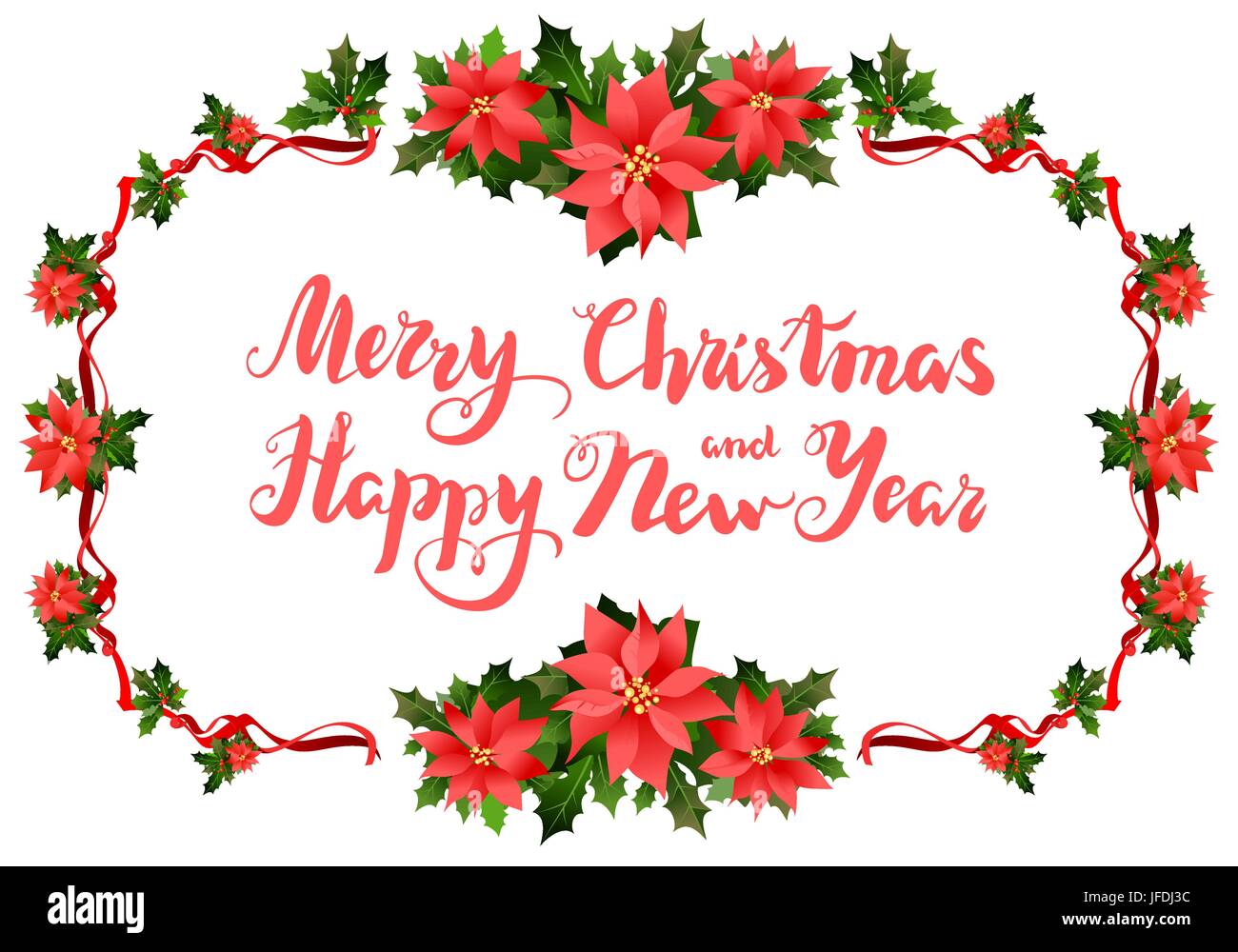 Merry christmas decorative element Stock Vector Images - Alamy