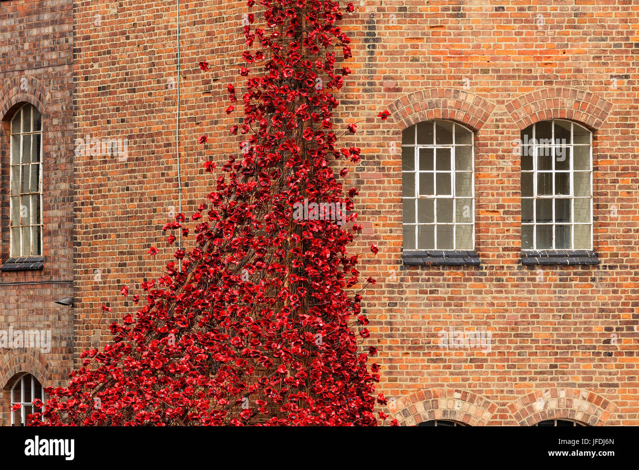 The 14-18 Now Weeping Window Exhibition at Derby Silk Mill June 2017 ...
