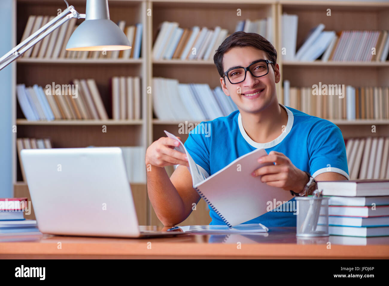 Homework study smiling boy preparing hi-res stock photography and ...