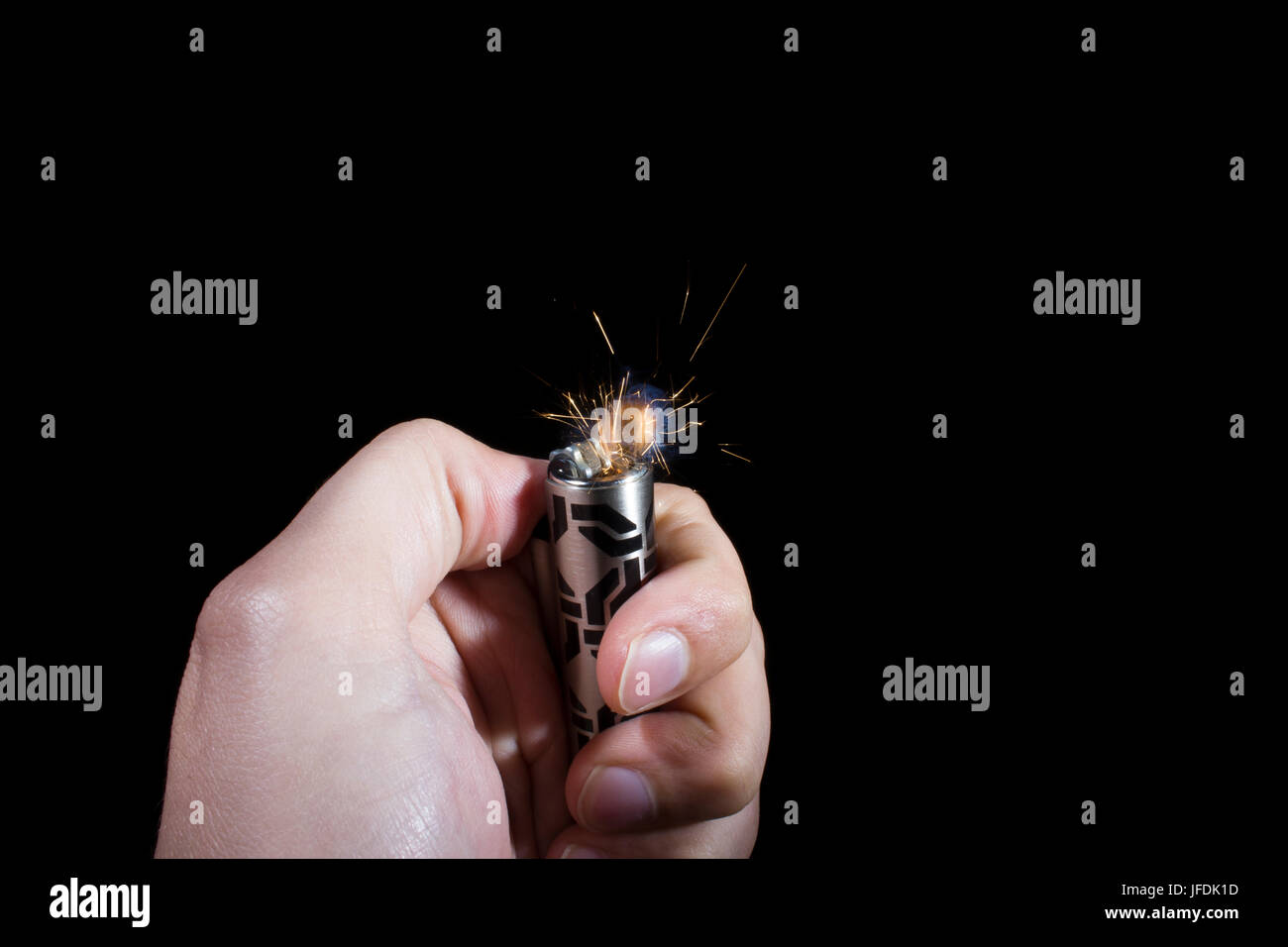 Thumb on lighter hi-res stock photography and images - Alamy