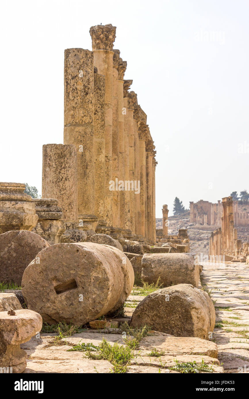 Ancient Roman city of Gerasa modern Jerash, Jordan Stock Photo - Alamy