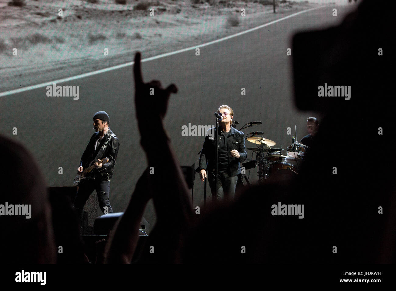 U2 JOSHUA TREE 30th Anniversary 1987-2017 A series of images showing ...