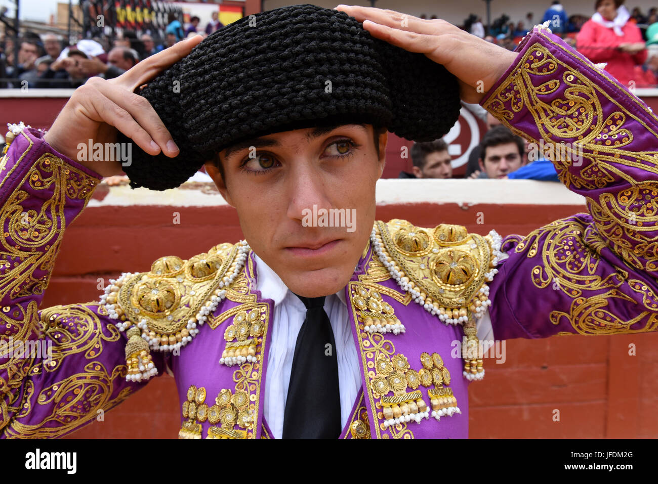 Soria, Spain. 30th June, 2017. Spanish bullfighter Alvaro Alarcón ...