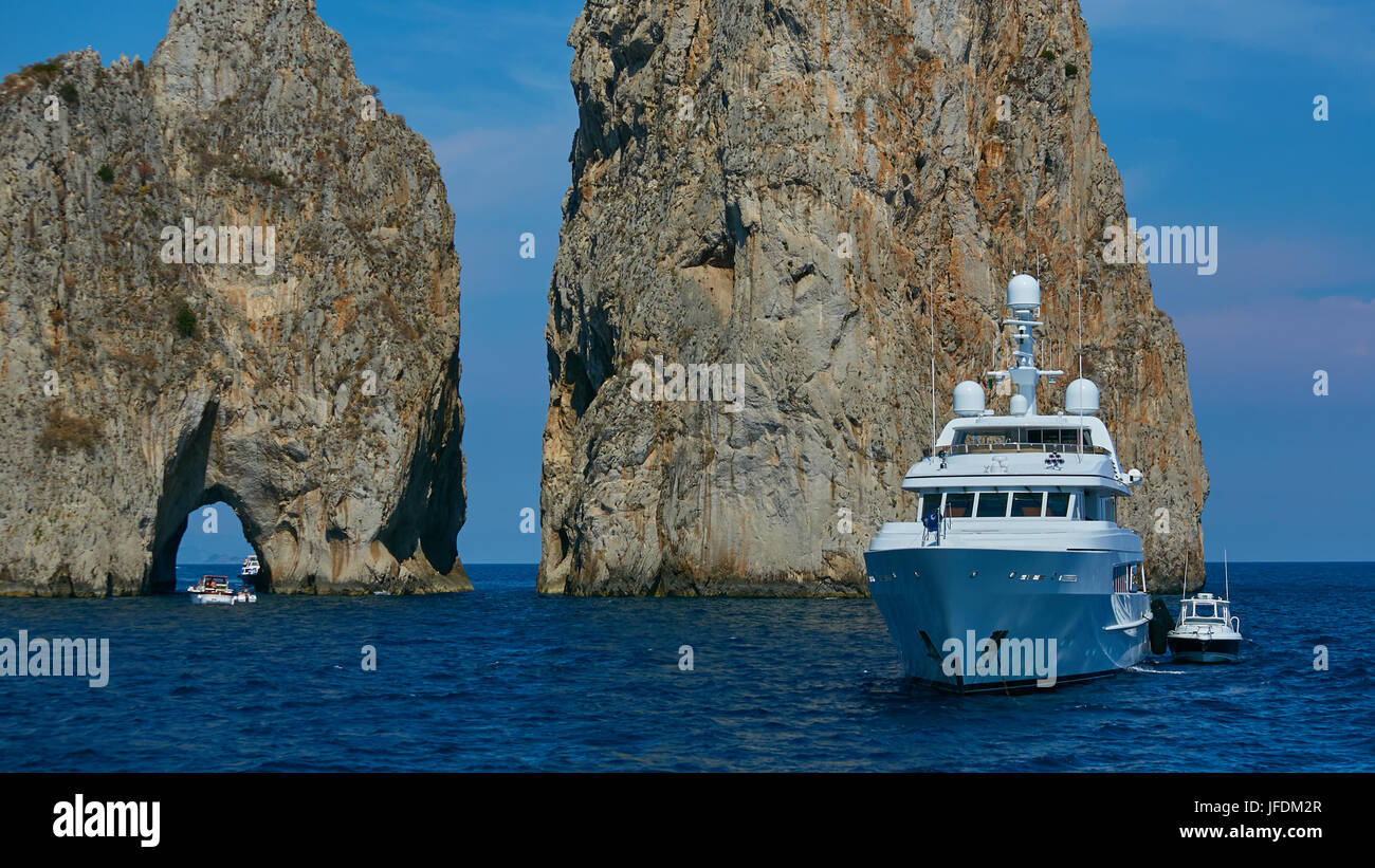 Faraglioni Cliffs, Capri, Italy, Europe Stock Photo - Alamy