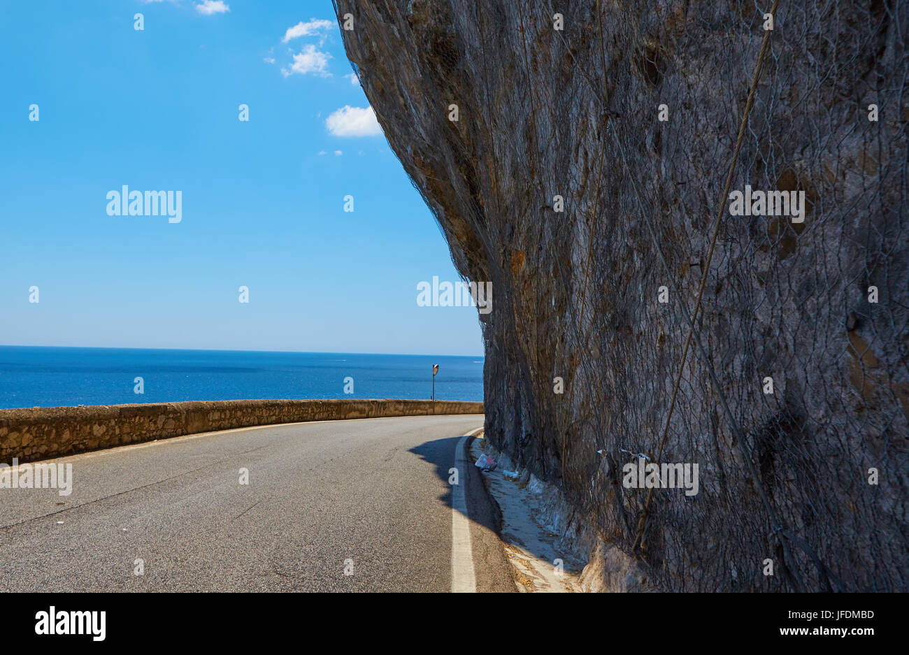 Asphalt road. Colorful landscape with beautiful mountain road with a ...