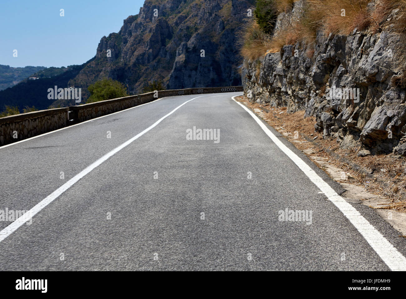Asphalt road. Colorful landscape with beautiful mountain road with a ...