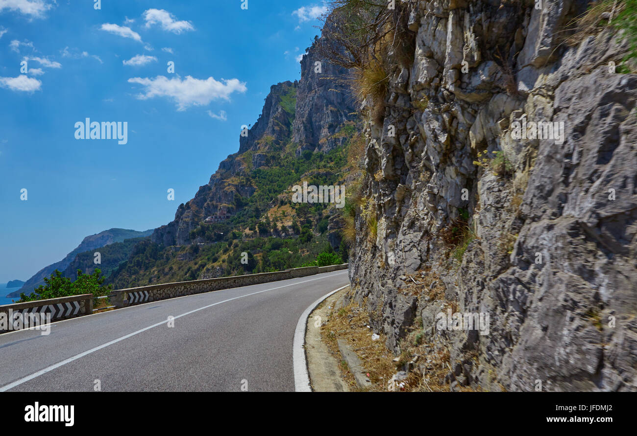Asphalt road. Colorful landscape with beautiful mountain road with a ...