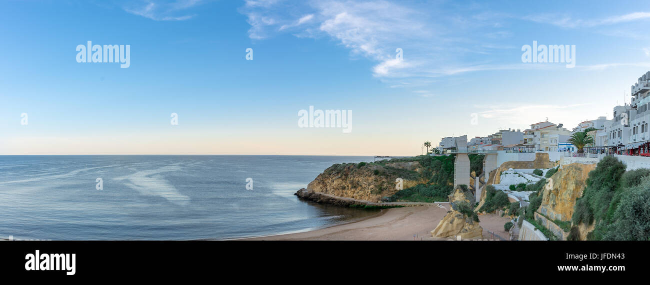 Beach of Albufeira City in Algarve, Portugal Stock Photo - Alamy