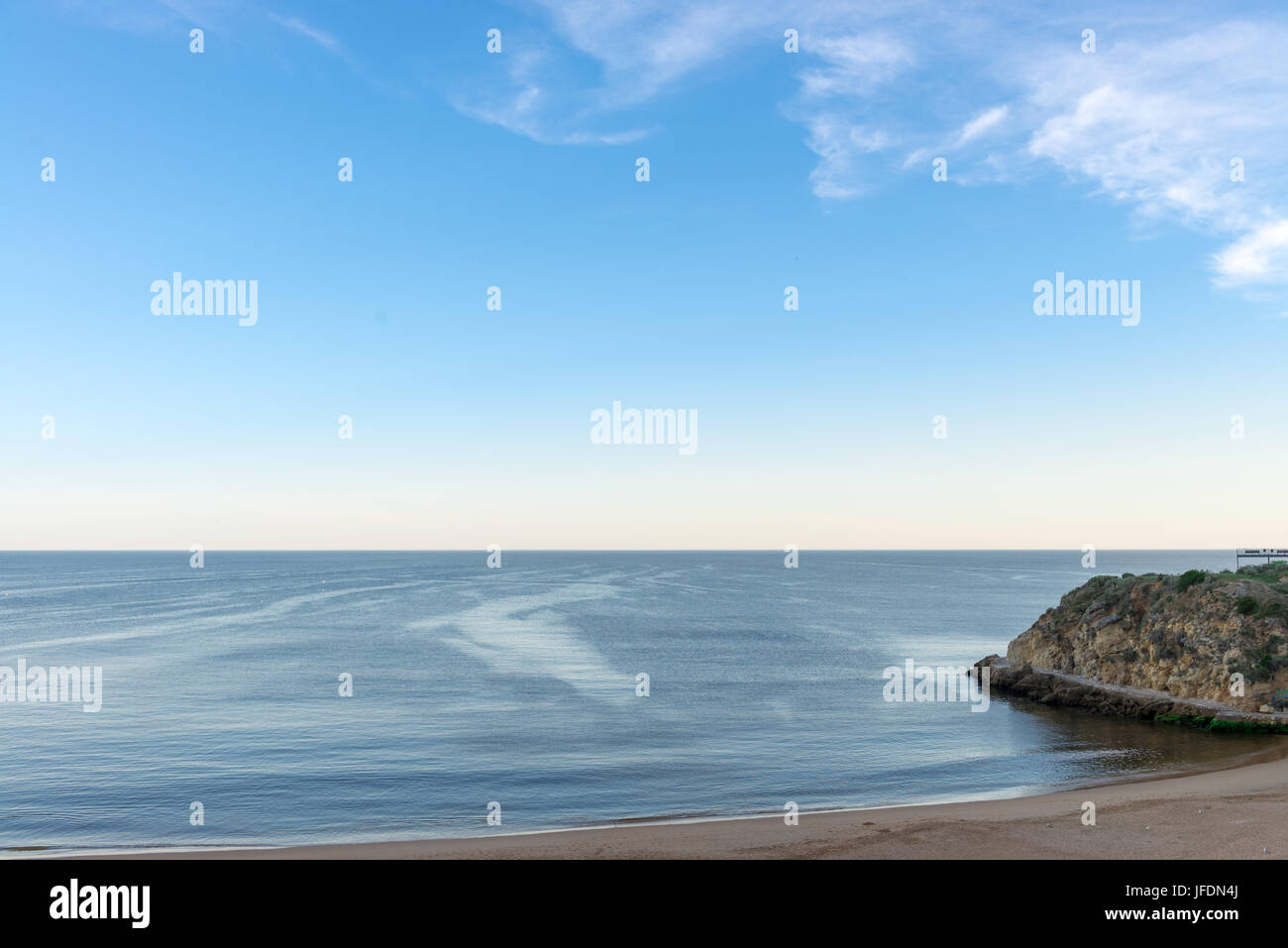Beach of Albufeira City in Algarve, Portugal Stock Photo - Alamy