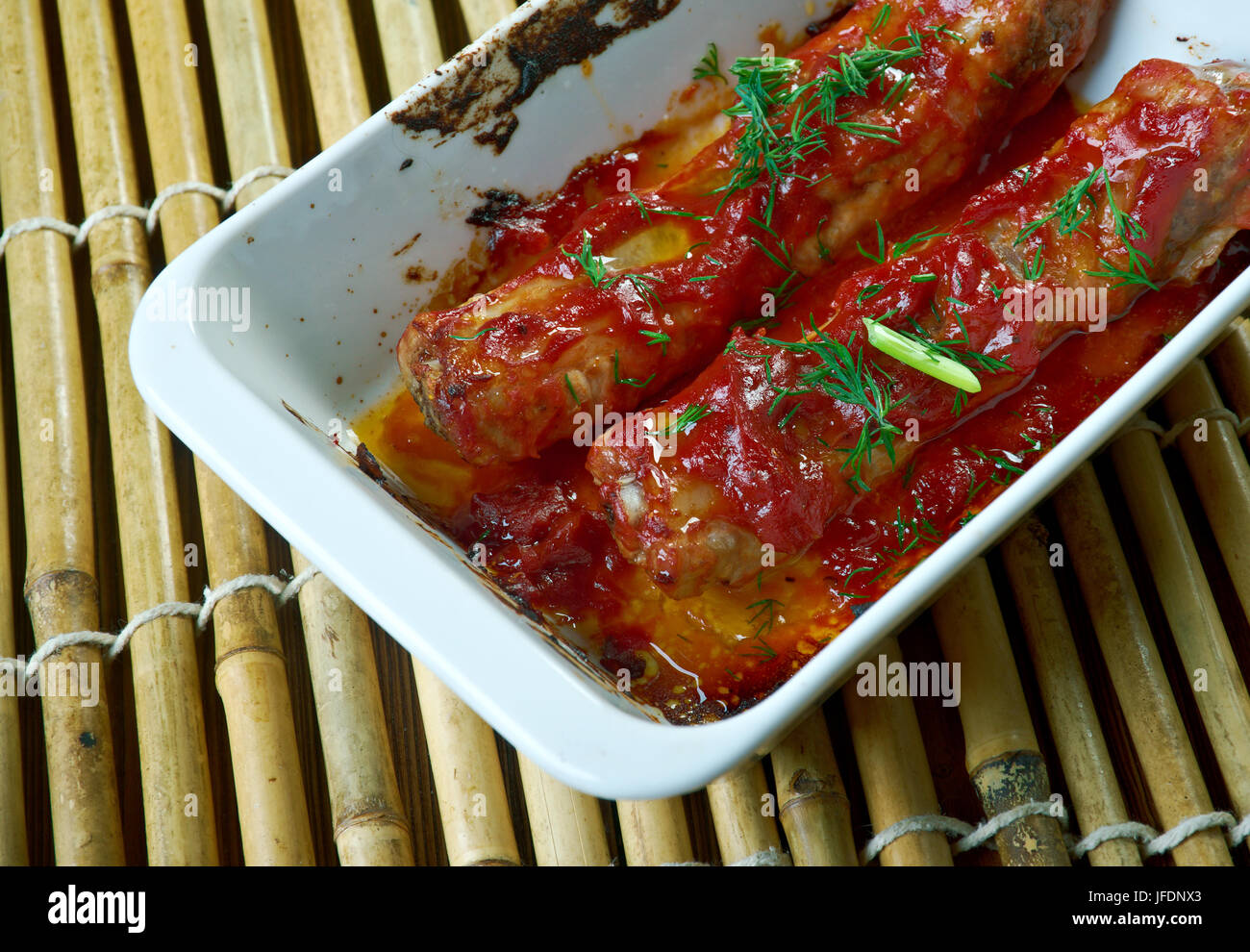 Pork ribs sauce Stock Photo - Alamy