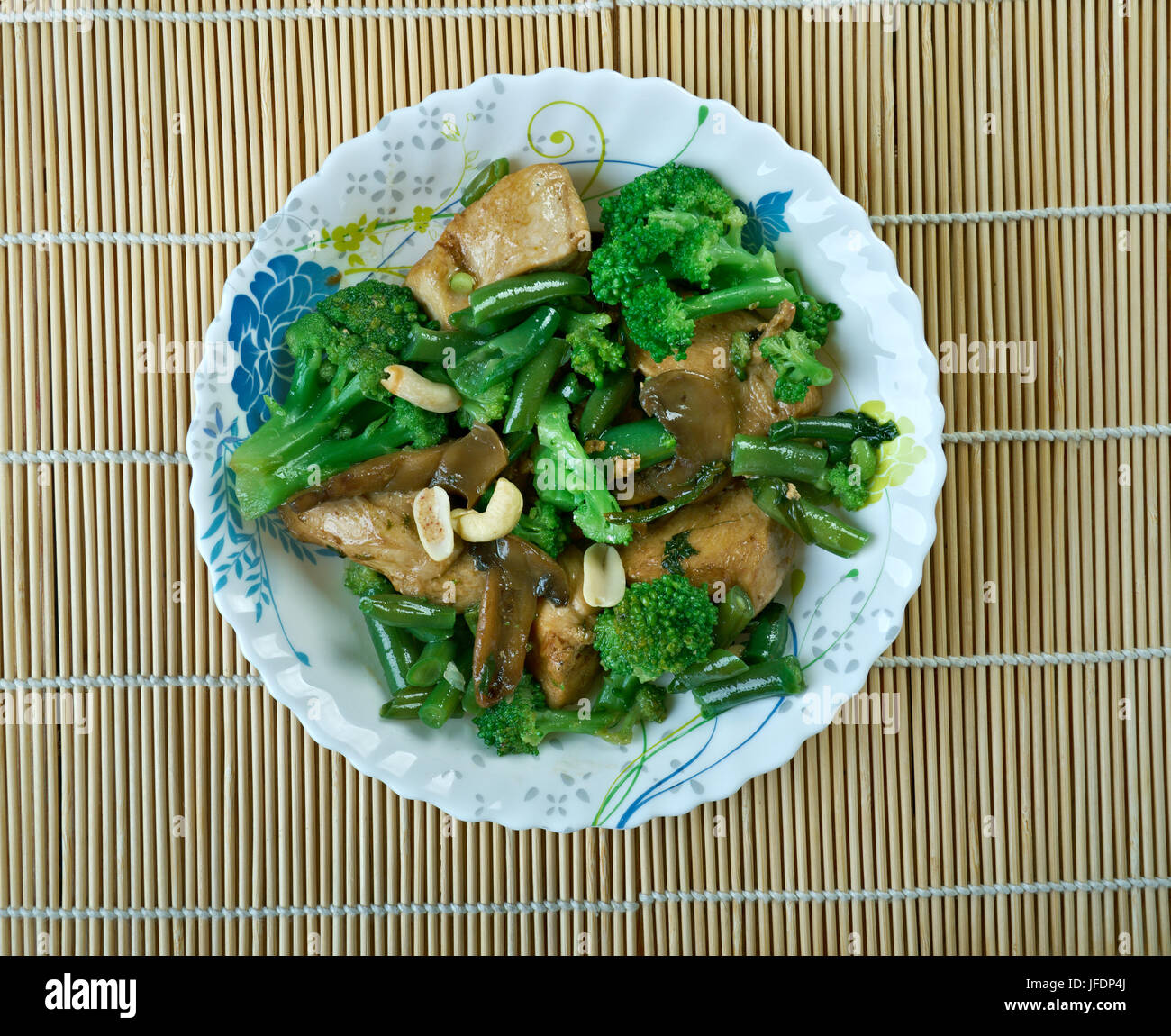 chicken almond ding Stock Photo - Alamy