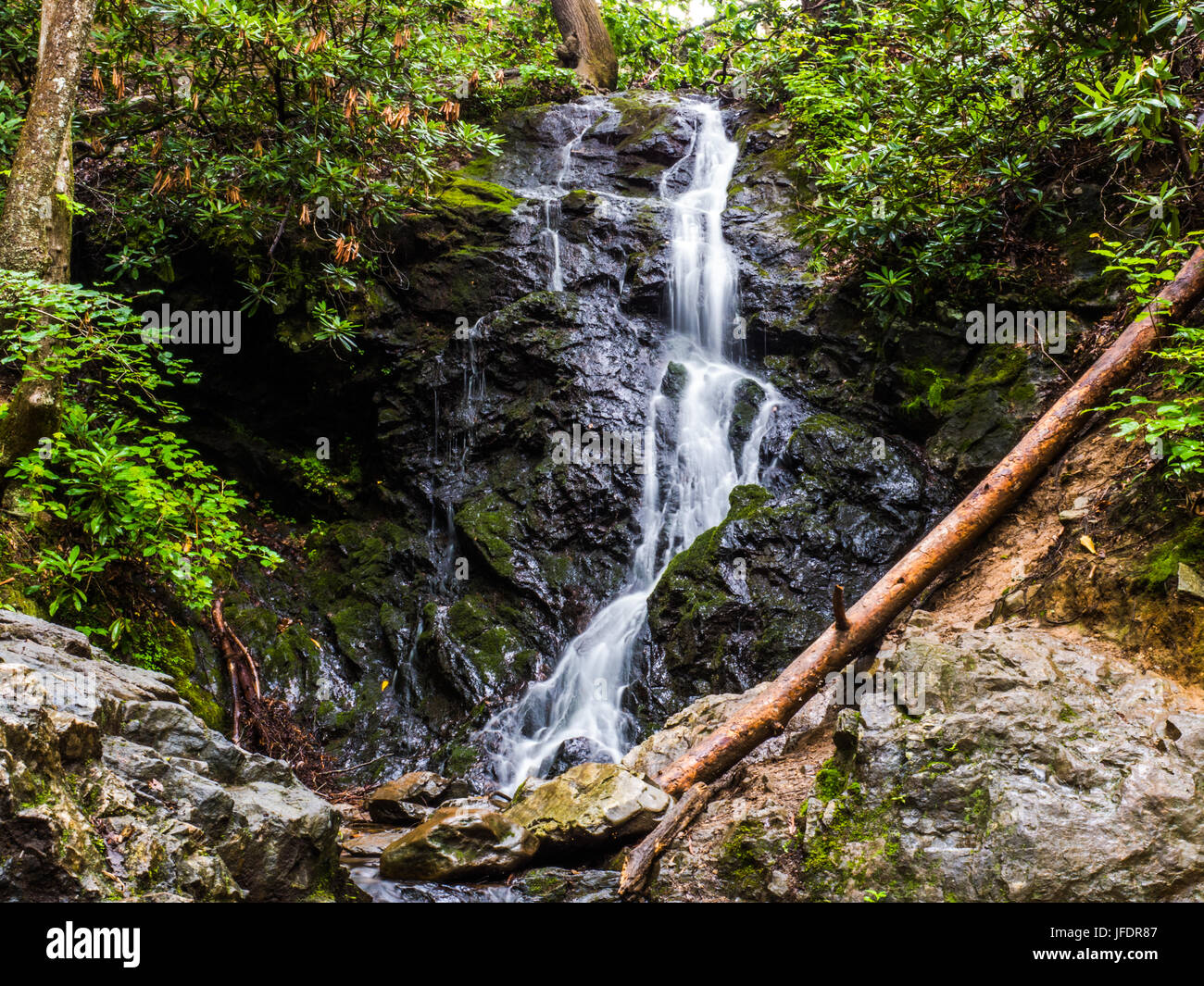 Smokey Mountain Waterfall Stock Photo - Alamy