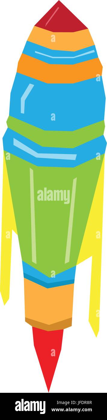 Isolated geometric spaceship toy Stock Vector Image & Art - Alamy