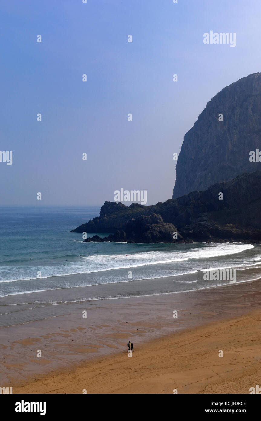 Laga Beach and Cape Ogoño, (Urdaibai Biosphere), Vizcaya, Basque ...