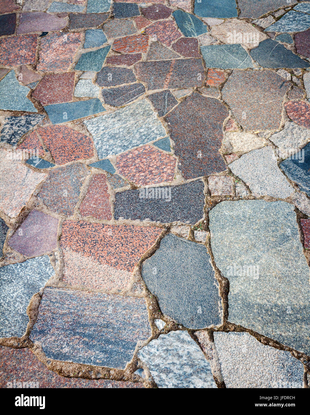 Granite blocks in the walkway Stock Photo - Alamy