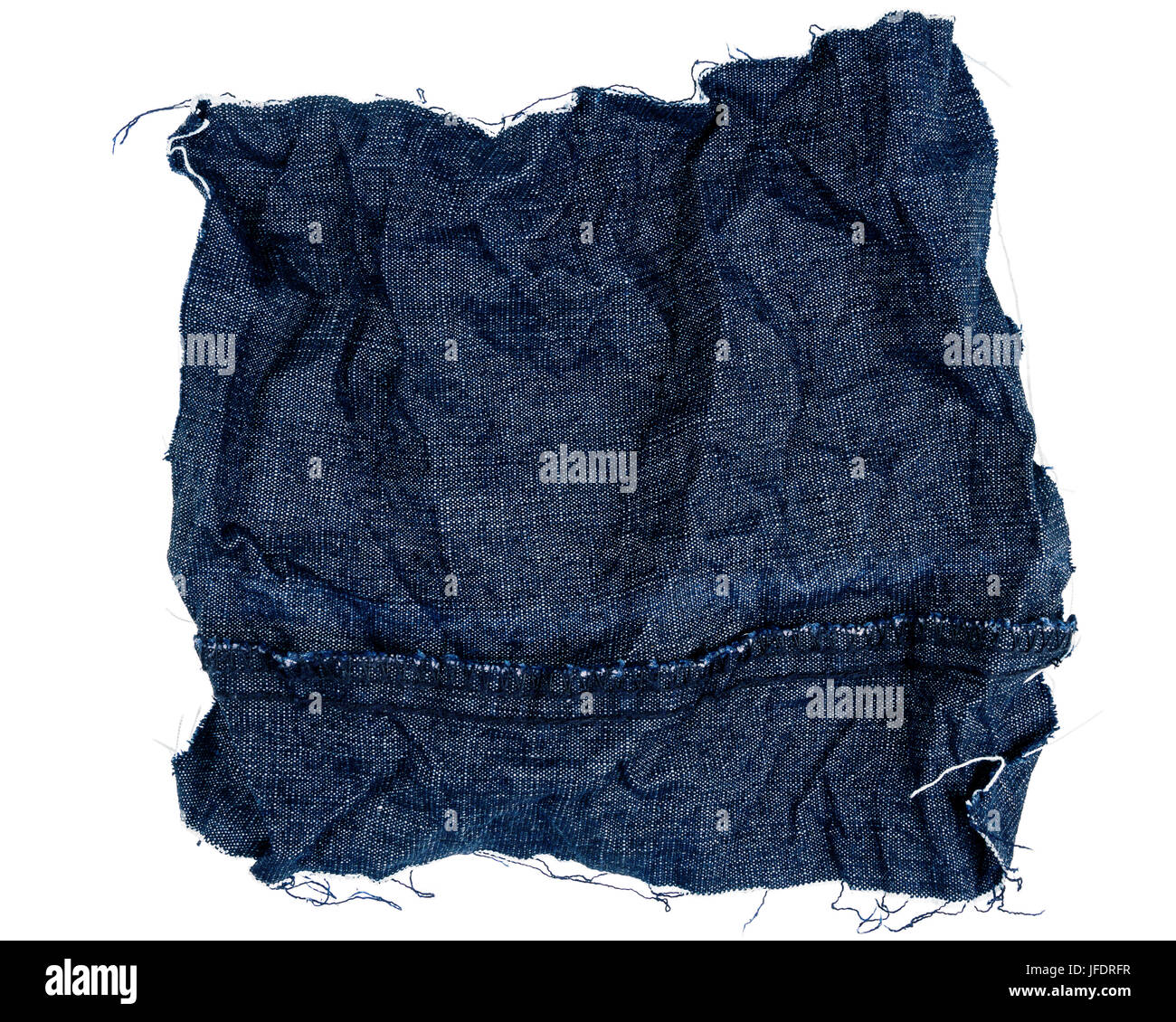 Crumpled piece cotton fabric Cut Out Stock Images & Pictures - Alamy