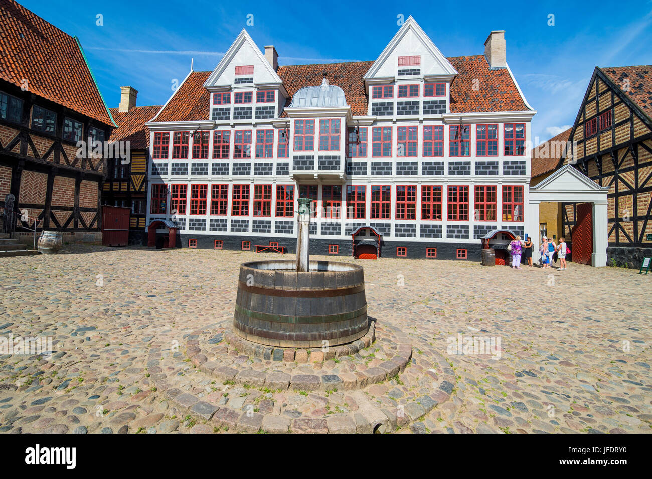 The Old Town, Den Gamle By, open air museum in Aarhus, Denmark Stock ...