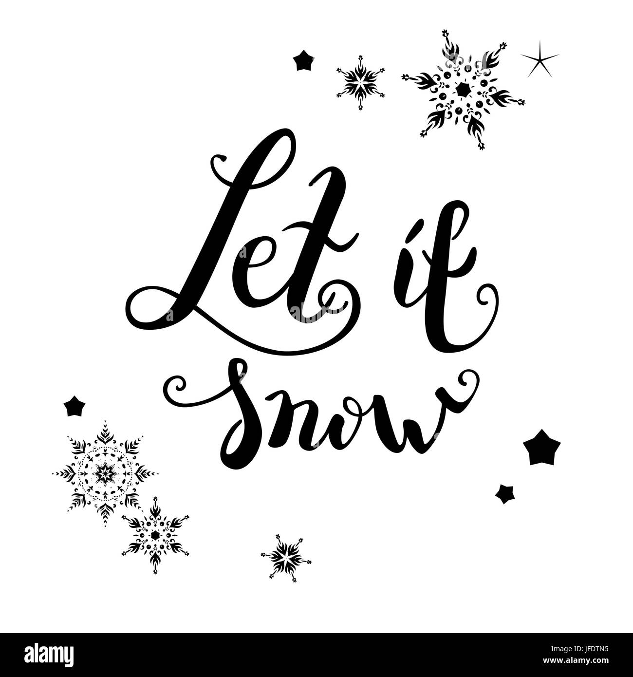Snow background design Cut Out Stock Images & Pictures - Alamy