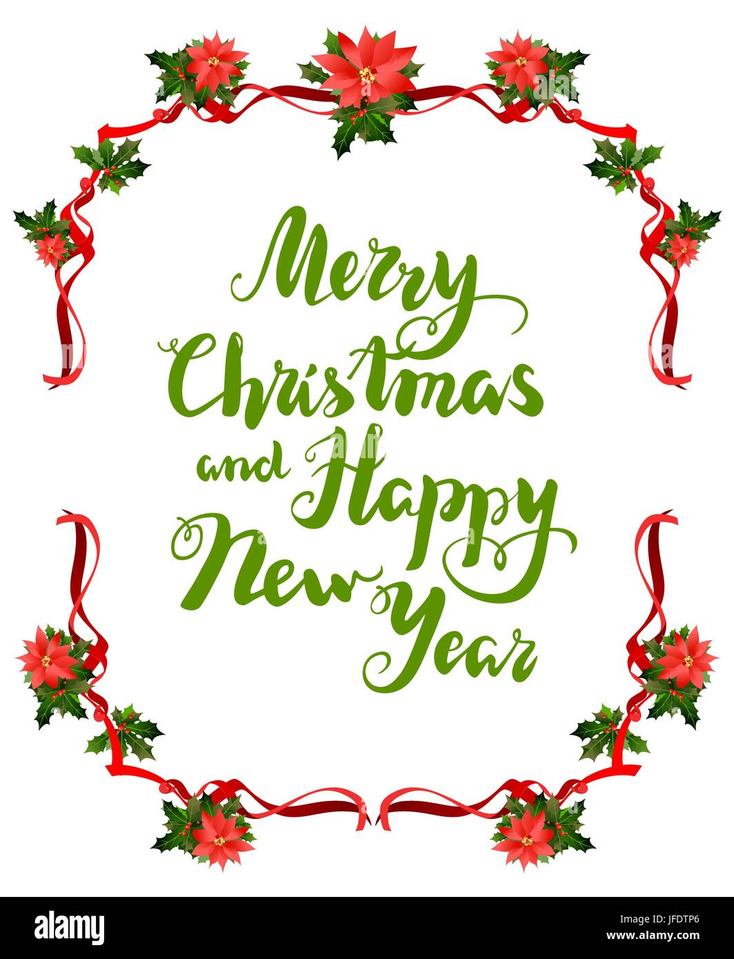 Red tinsel xmas decoration Stock Vector Images - Alamy