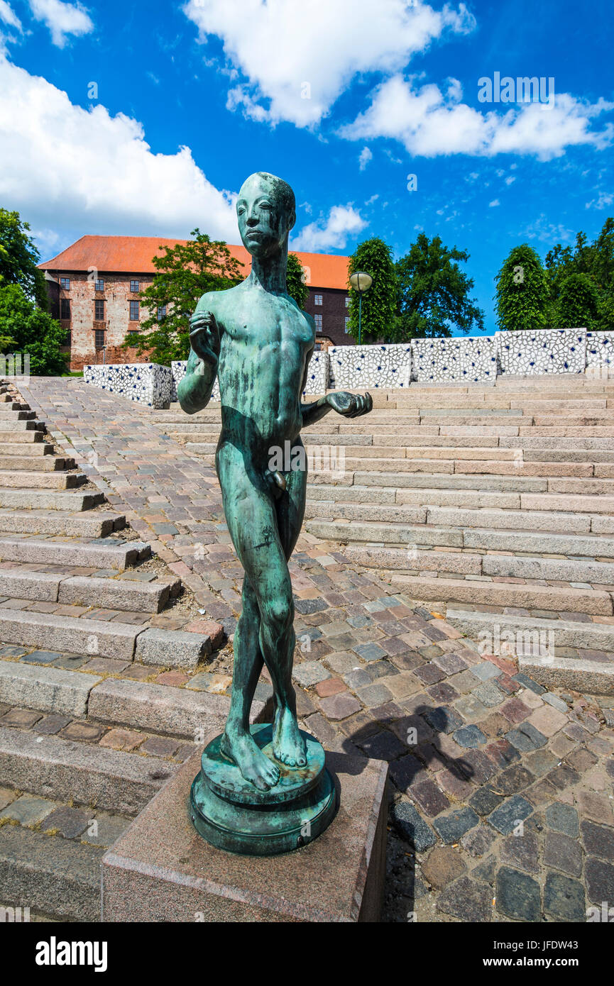 Modern statue in Kolding, Denmark Stock Photo - Alamy