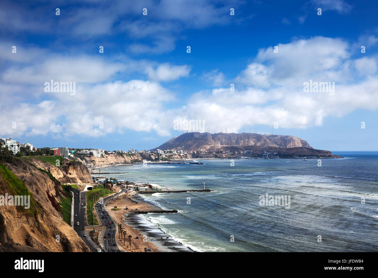 coastal road in Lima Stock Photo - Alamy