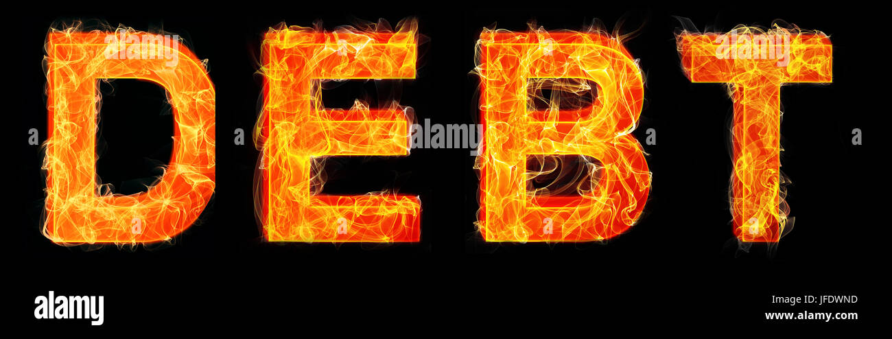 Burning debt hi-res stock photography and images - Alamy